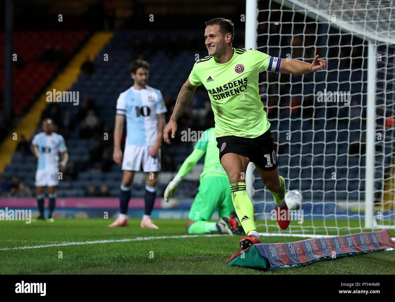 Sheffield United's Billy Sharp celebrates scoring his teams second goal ...