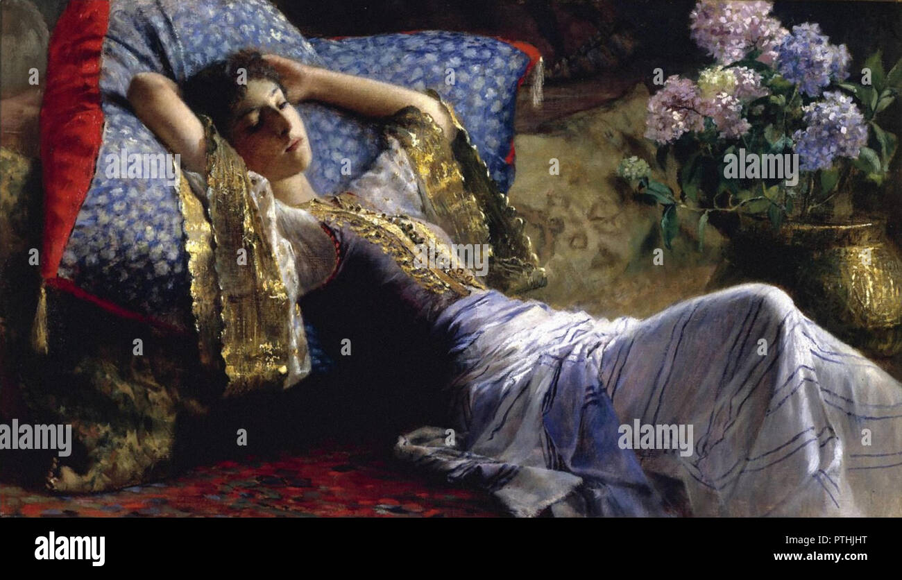 Bredt Ferdinand Max - Reclining Odalisque Stock Photo - Alamy