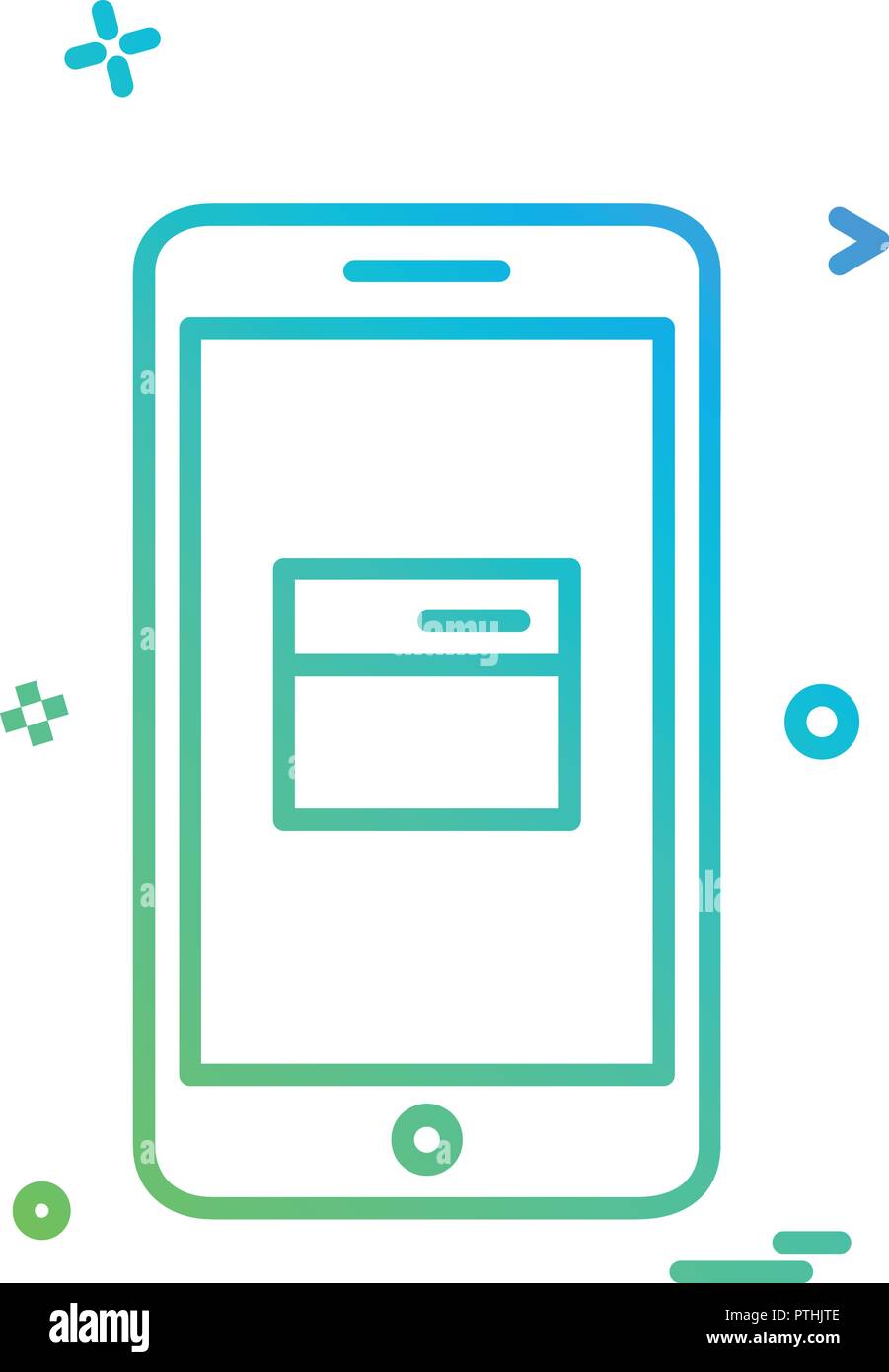 Phone icon design vector Stock Vector Image & Art - Alamy