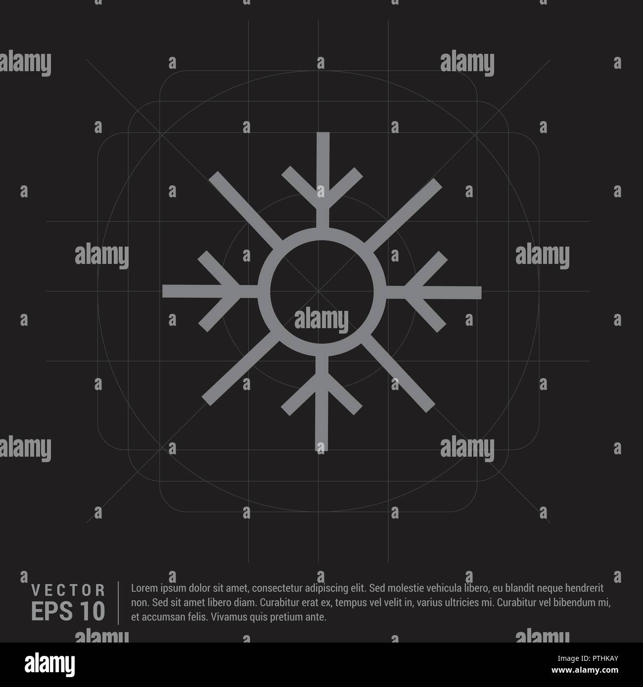 Snow Flake Icon Stock Vector Image & Art - Alamy
