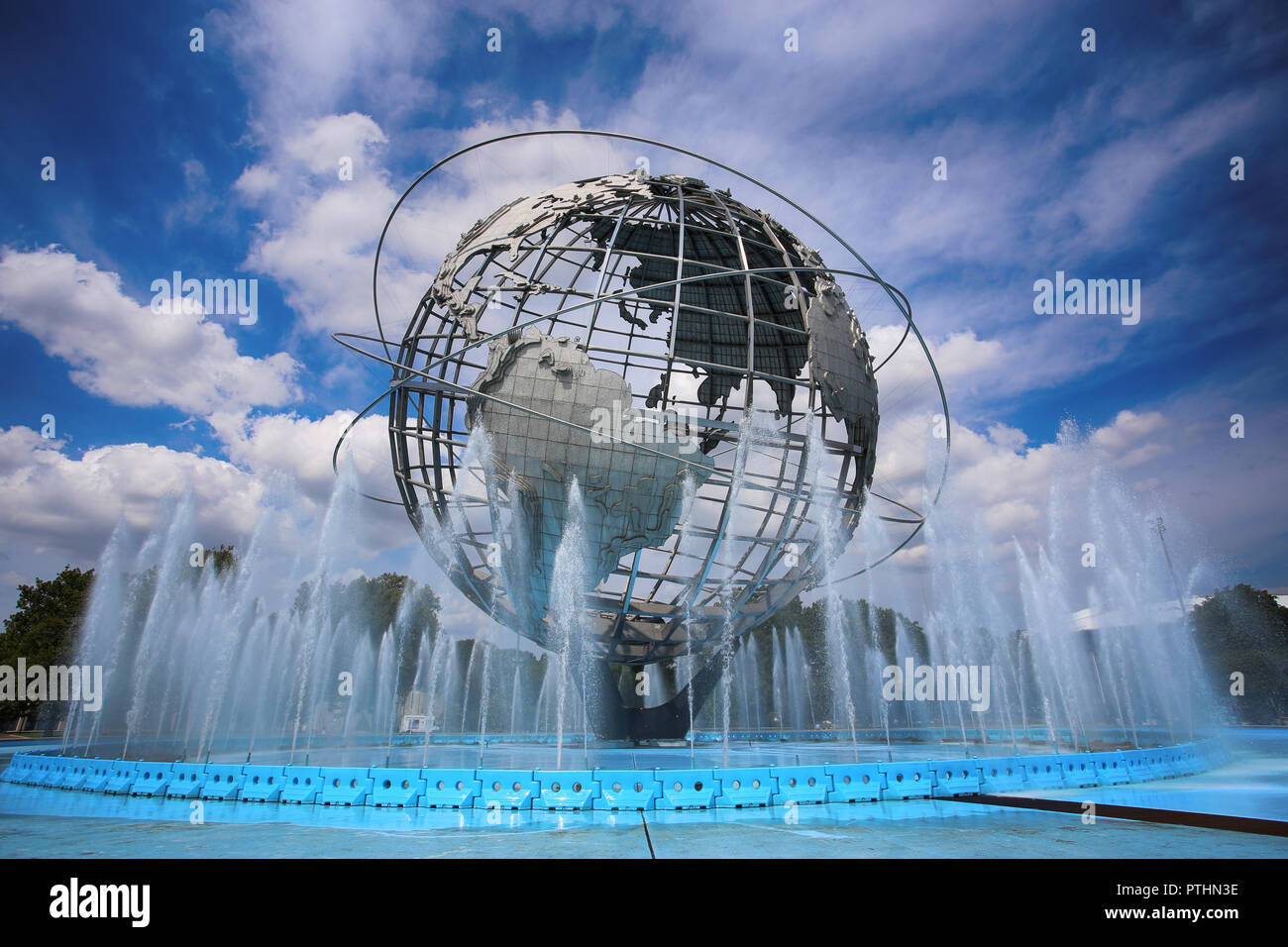 New York, USA – August 25, 2018: The Unisphere World at Flushing Meadow ...