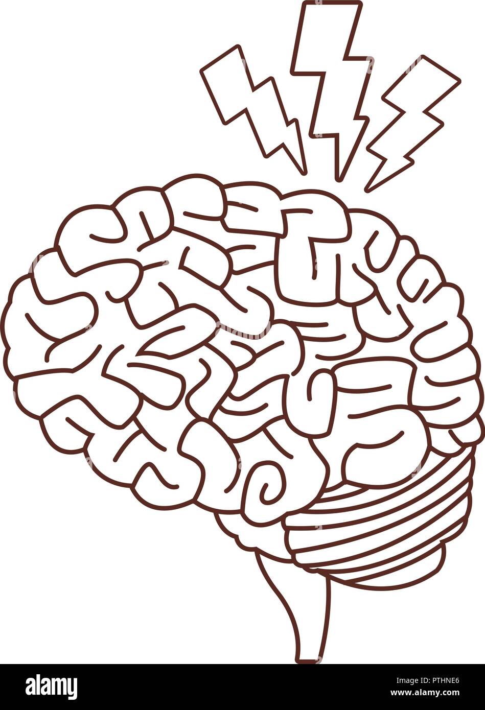 Alzheimer brain symbol Stock Vector Image & Art - Alamy