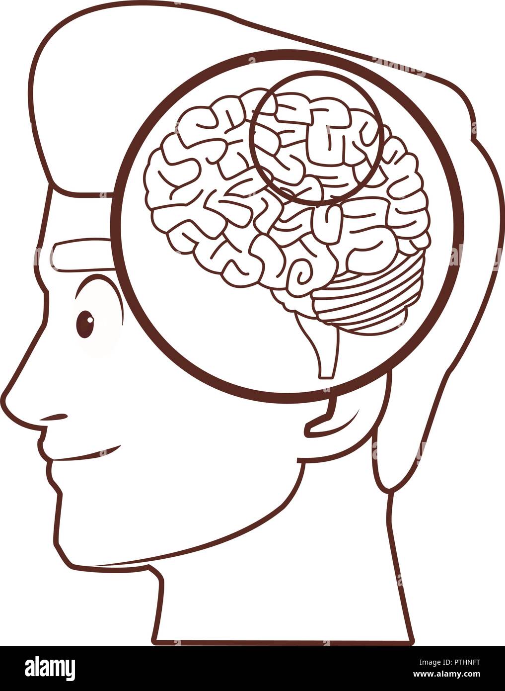 Old man alzheimer brain Stock Vector Image & Art - Alamy