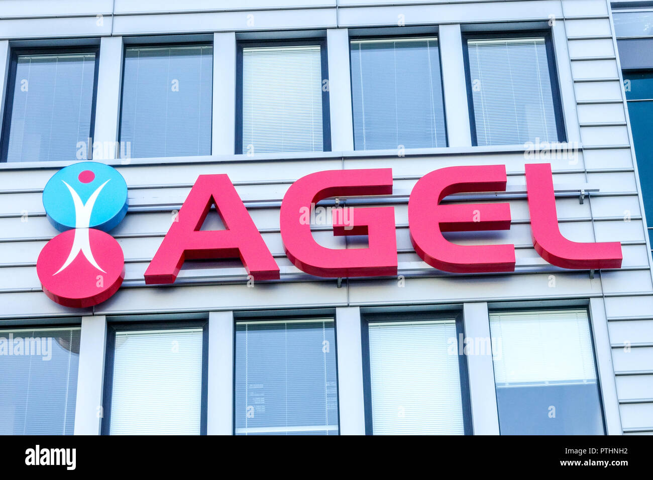 Agel logo, sign Stock Photo - Alamy