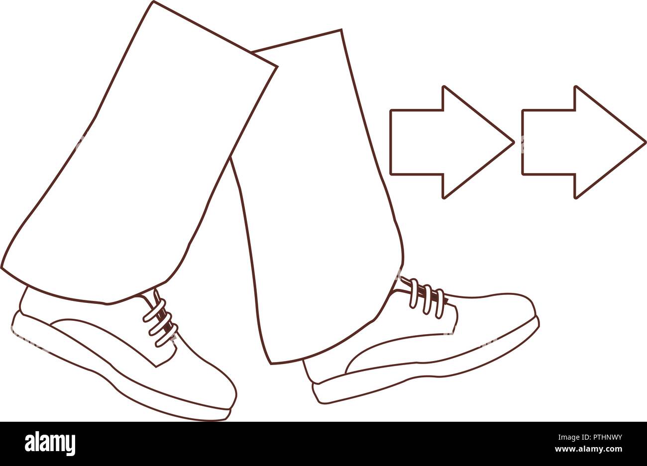 Alzheimer shaking legs walking Stock Vector Image & Art - Alamy