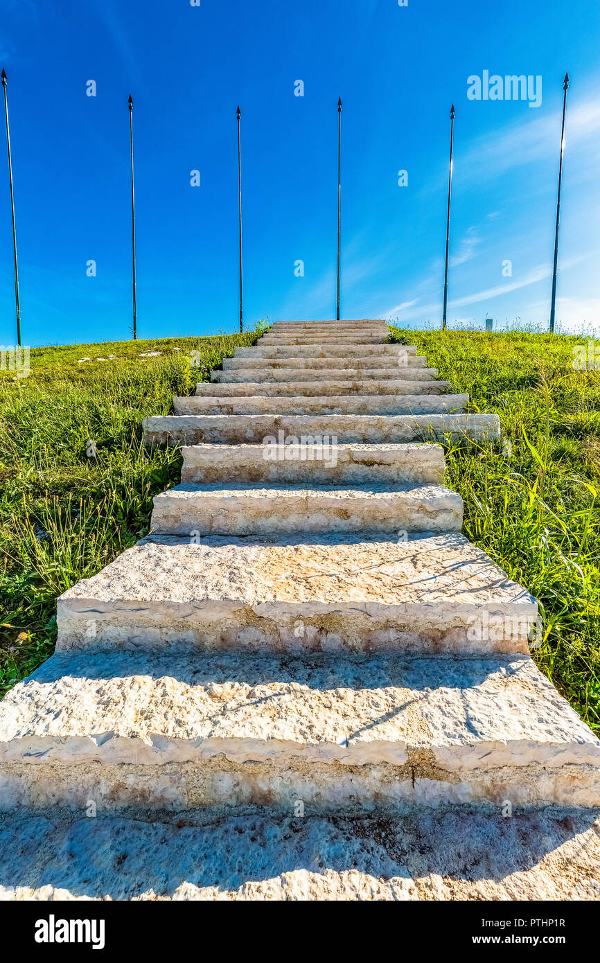 Italy Veneto Monte Grappa Monte Tomba First World War Stock Photo - Alamy