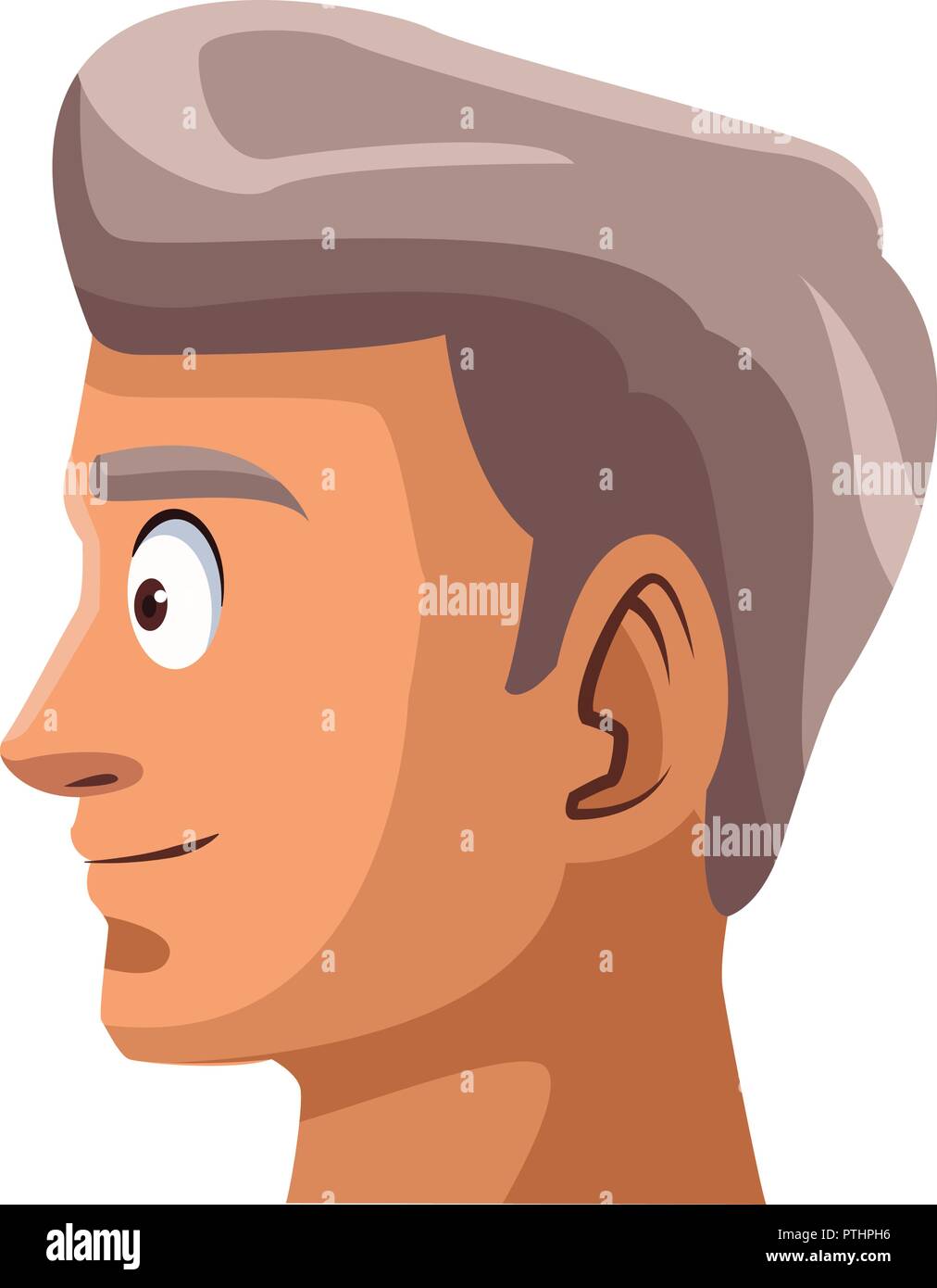 Old Man Face Profile Stock Vector Image And Art Alamy