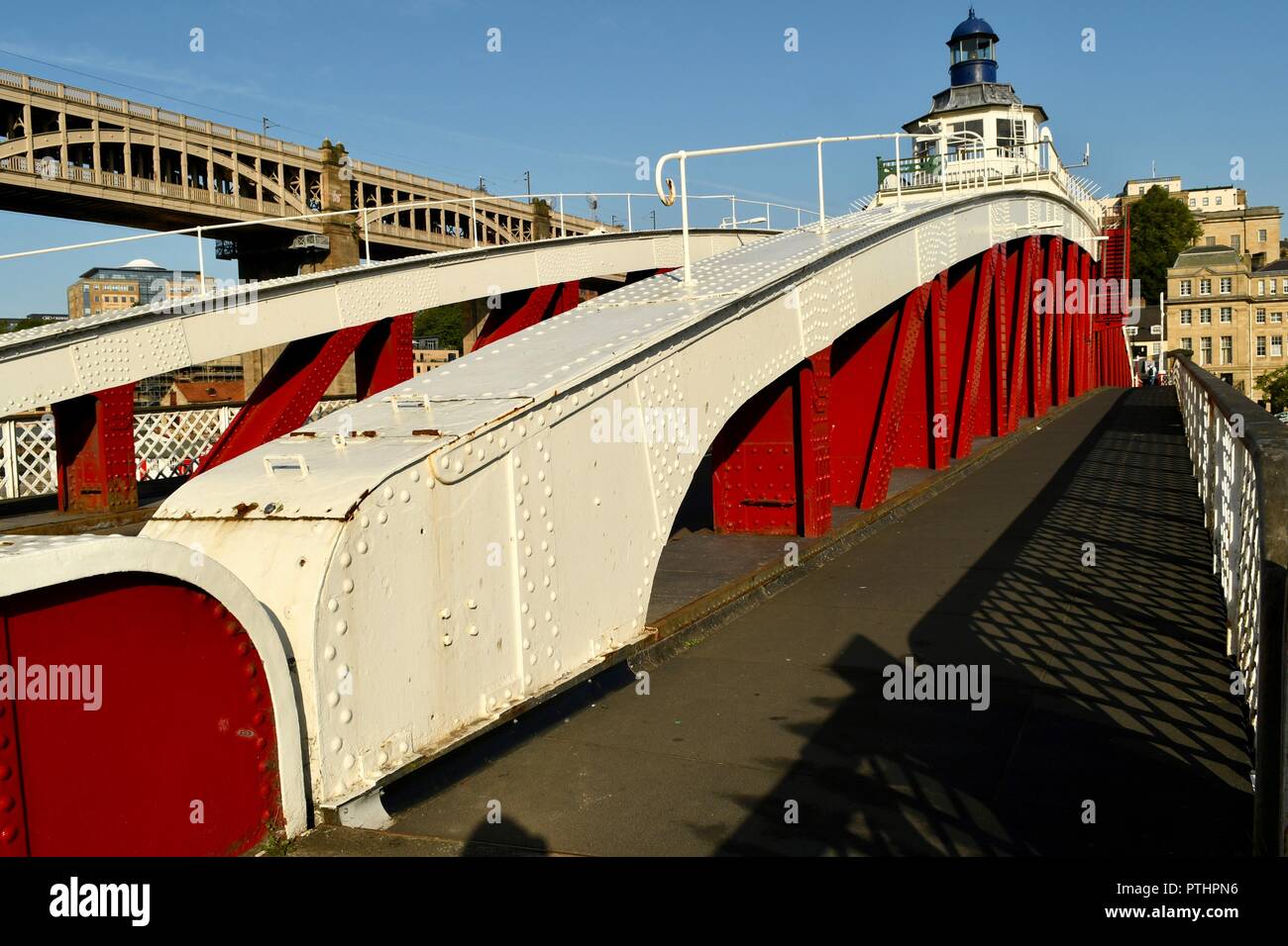 The Swing Bridge crossing the River Tyne in Newcastle Stock Photo - Alamy