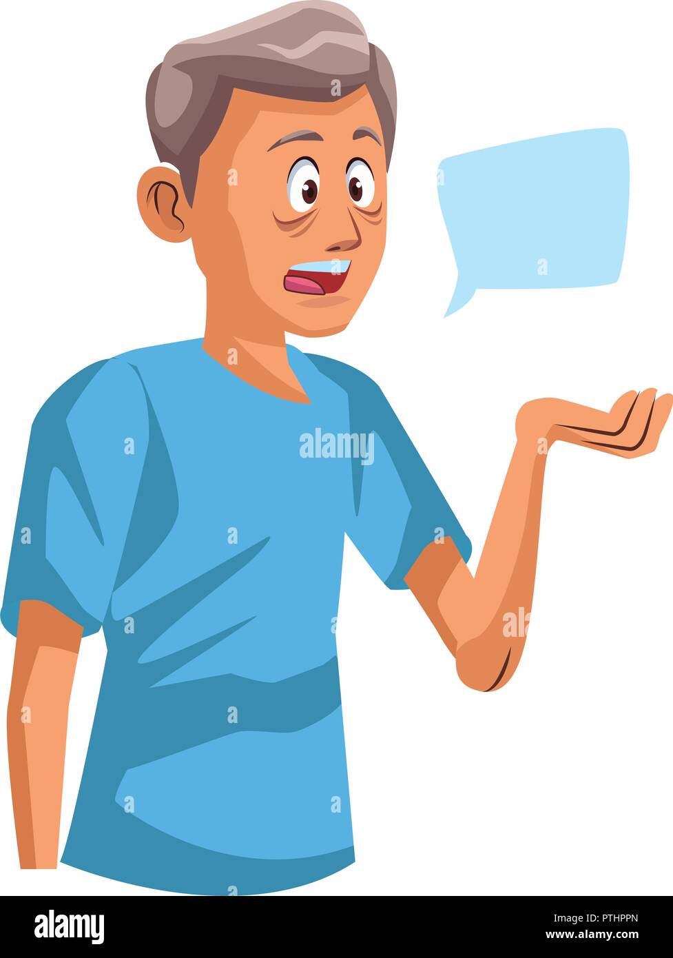 Alzheimer old man cartoon Stock Vector Image & Art - Alamy