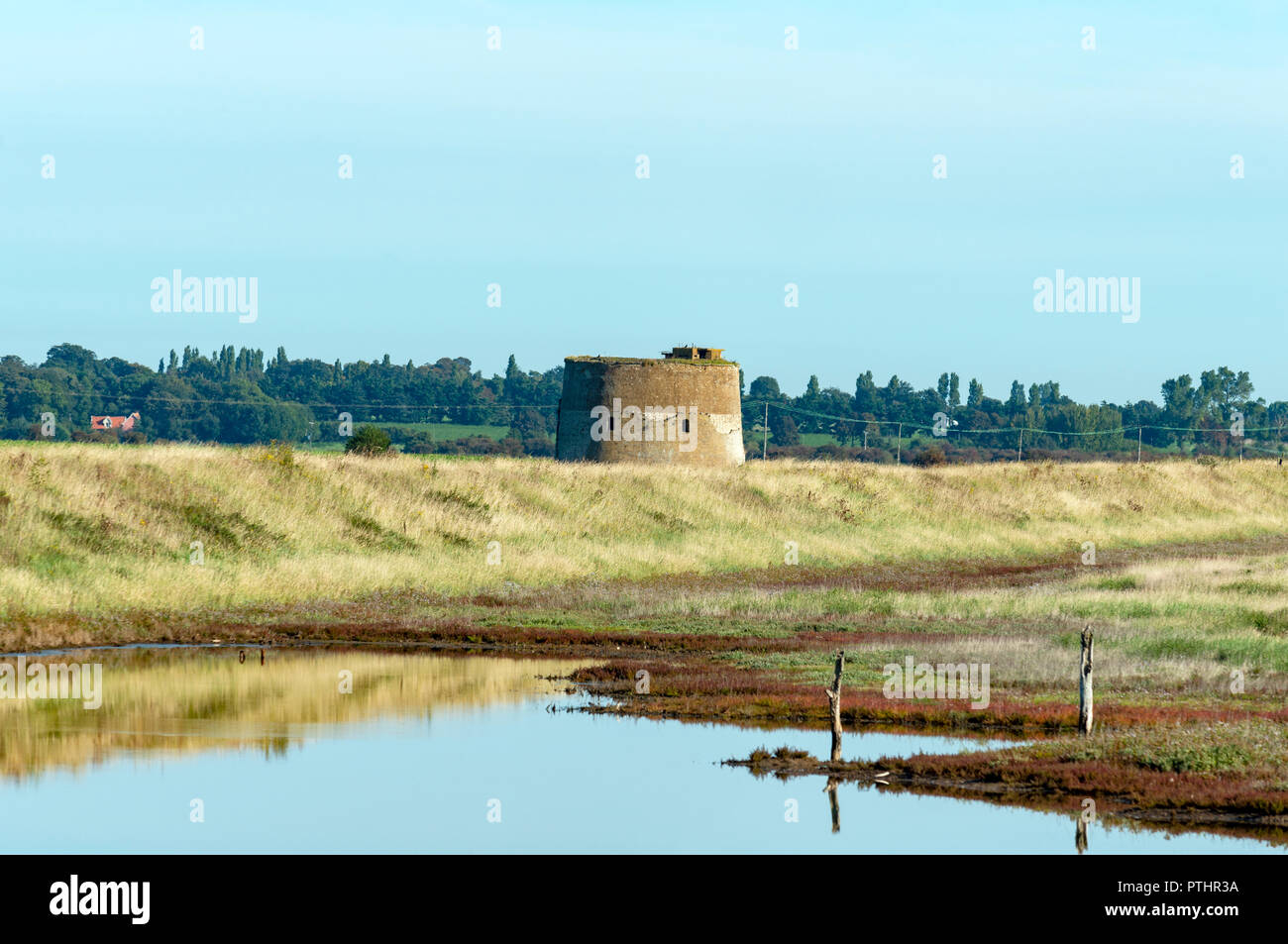 Martello tower Shingle Street Suffolk England Stock Photo - Alamy