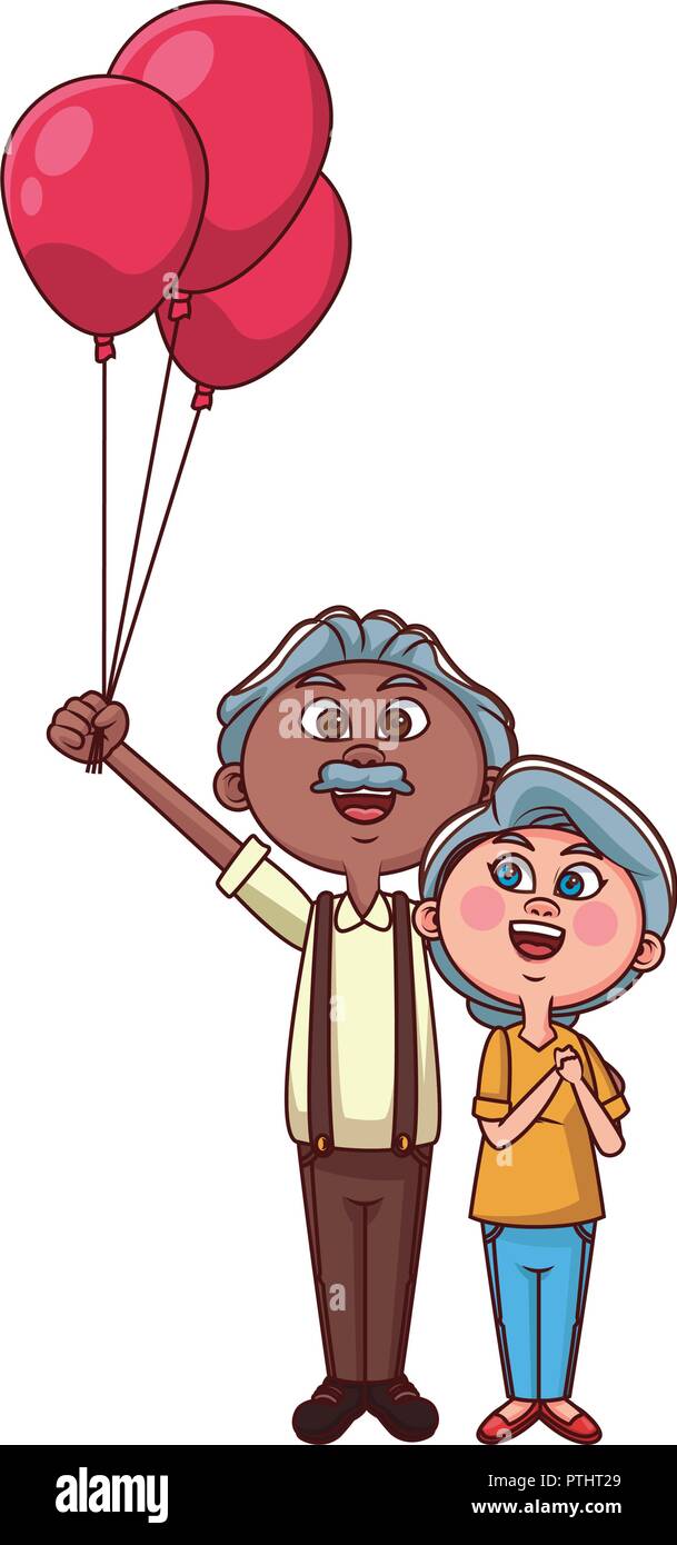 Hug happy mature couple Stock Vector Images - Alamy