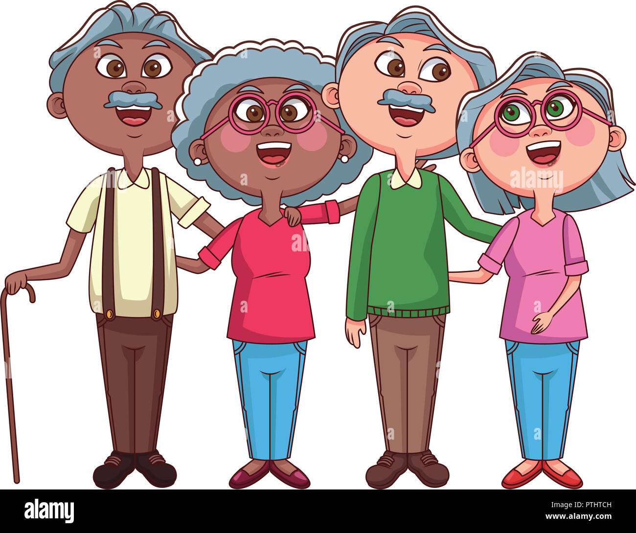 Cute grandparents cartoons Stock Vector Image & Art - Alamy