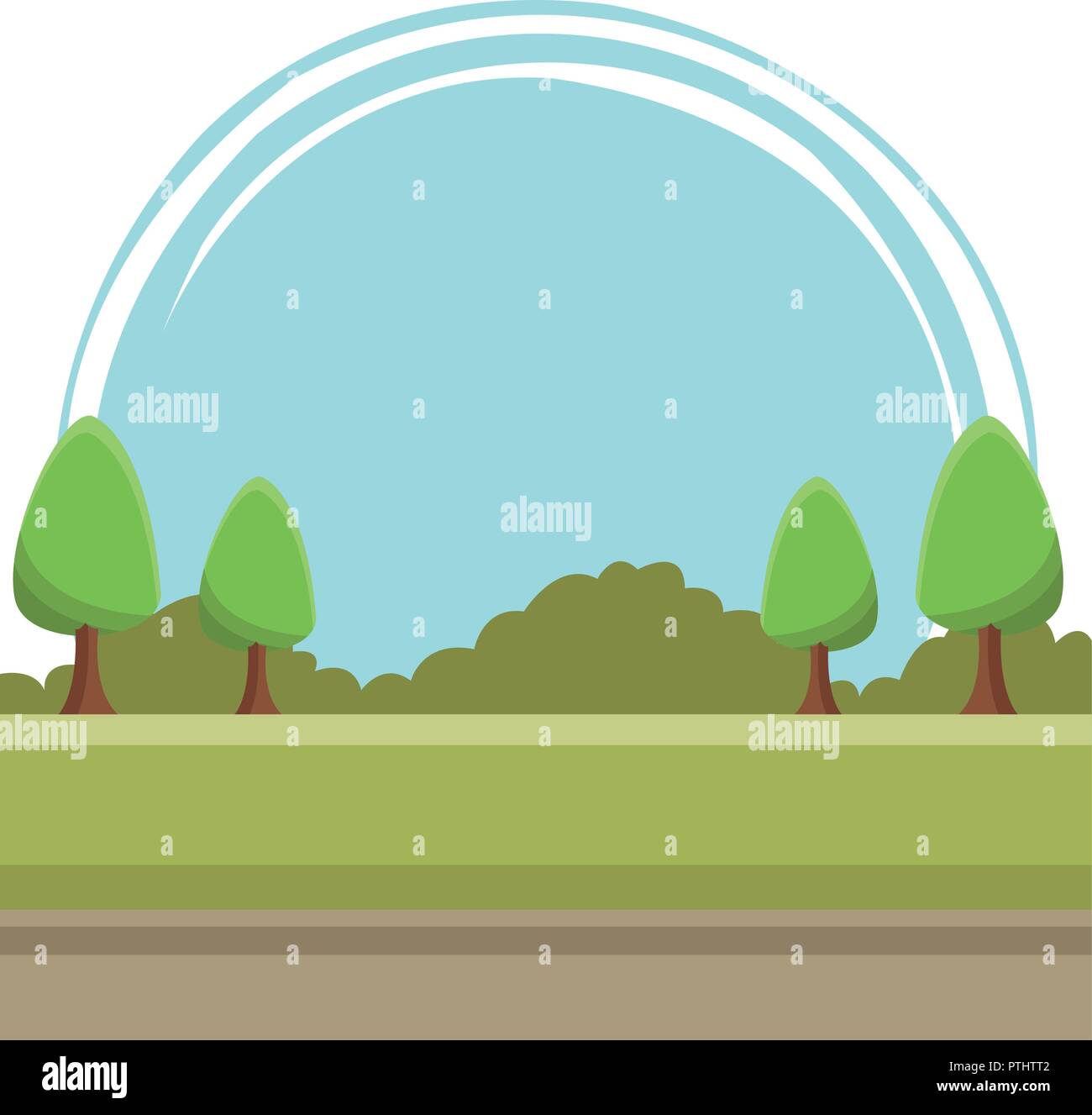 Scenic bench sunny Stock Vector Images - Alamy