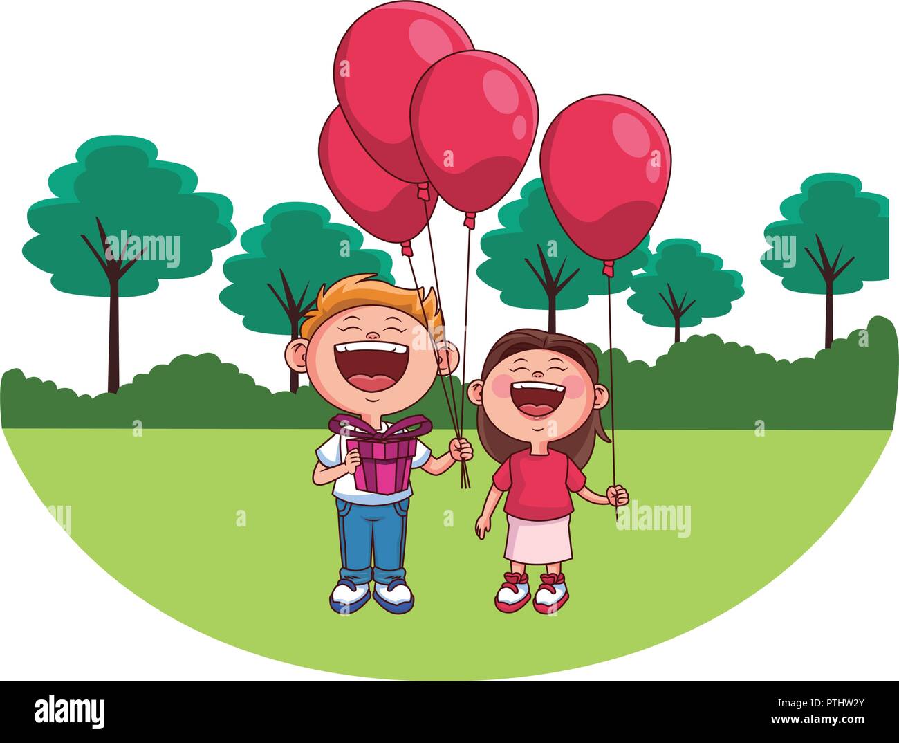 Cute kids cartoons Stock Vector Image & Art - Alamy