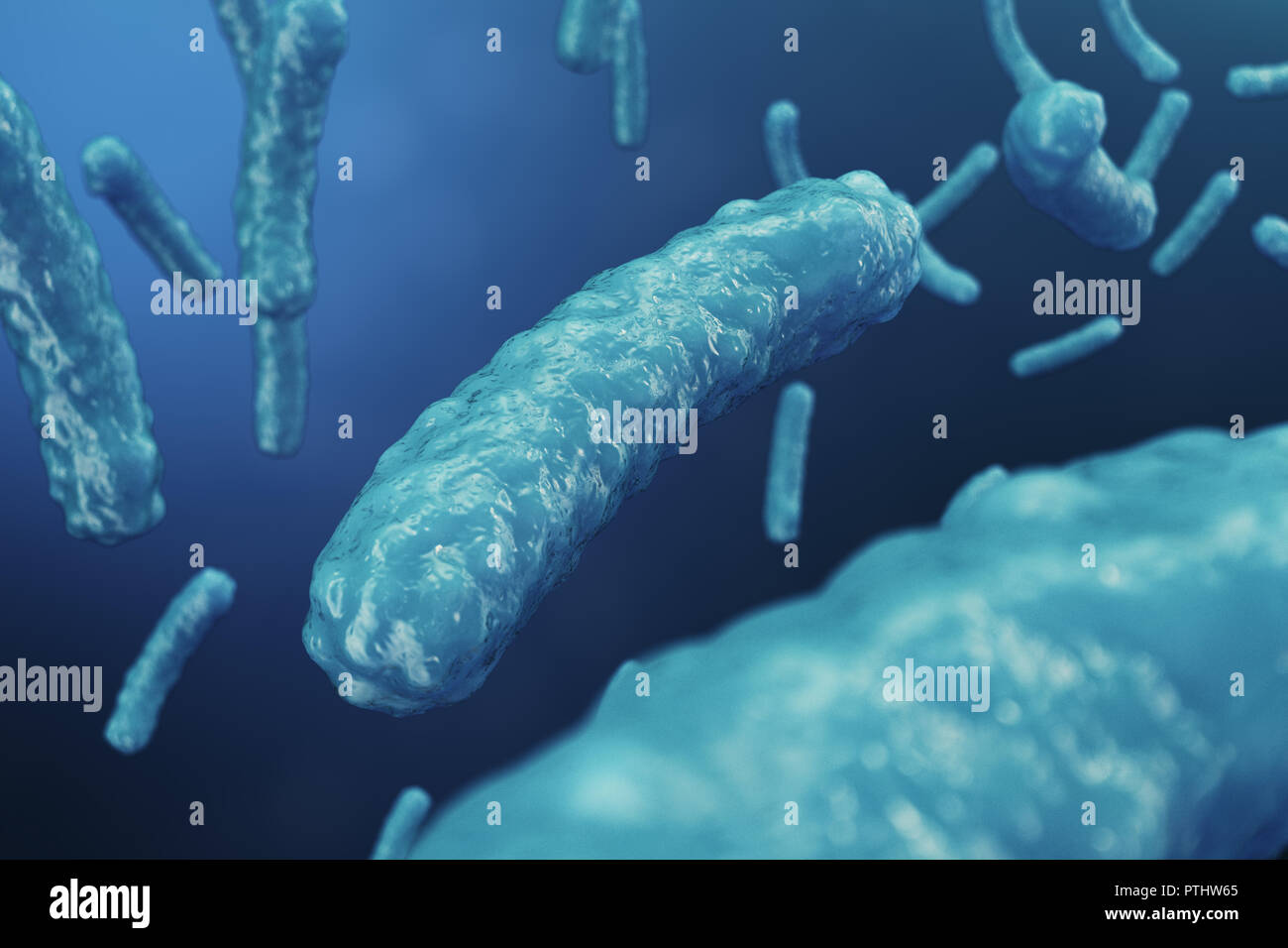 3D illustration Virus backgorund. Viruses influenza, hepatitis, AIDS, E ...