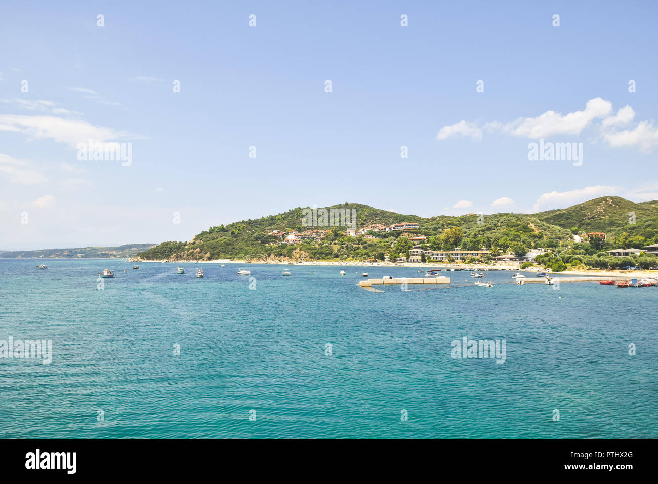 Blue lagoon view sea hi-res stock photography and images - Alamy