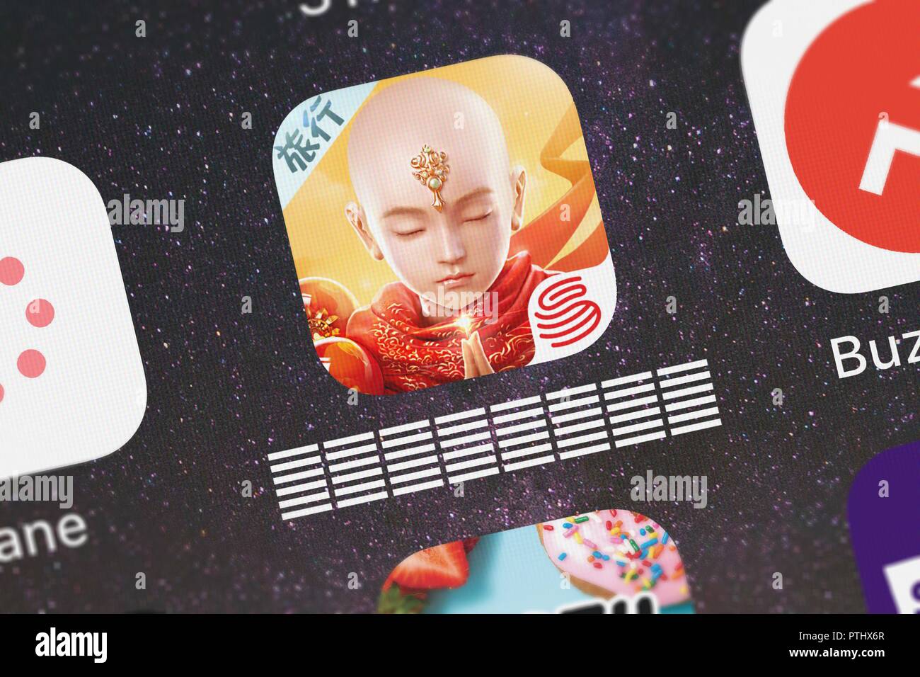 London, United Kingdom - October 09, 2018: Screenshot of NetEase Games ...