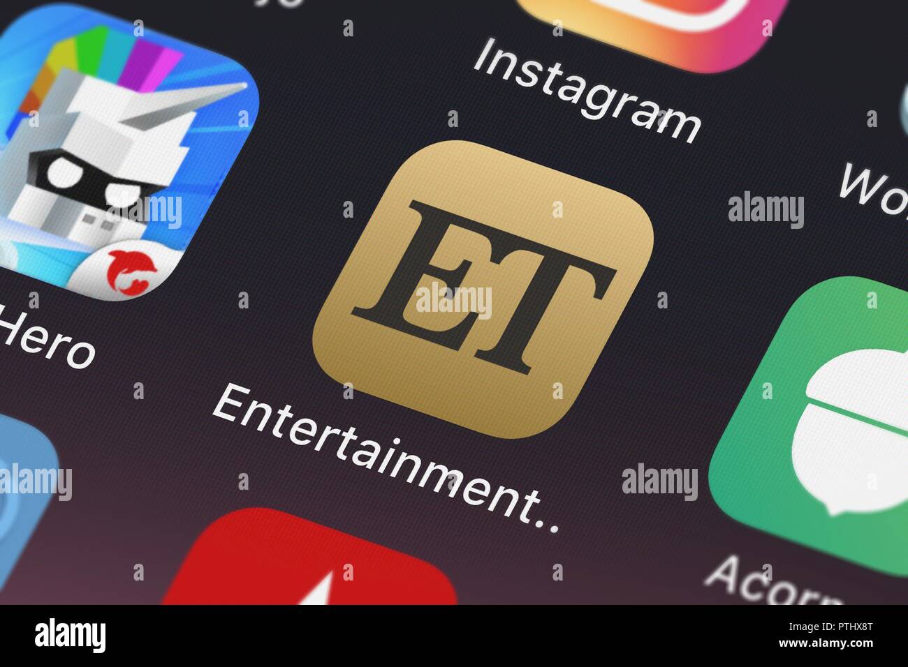 London, United Kingdom - October 09, 2018: The Entertainment Tonight ...