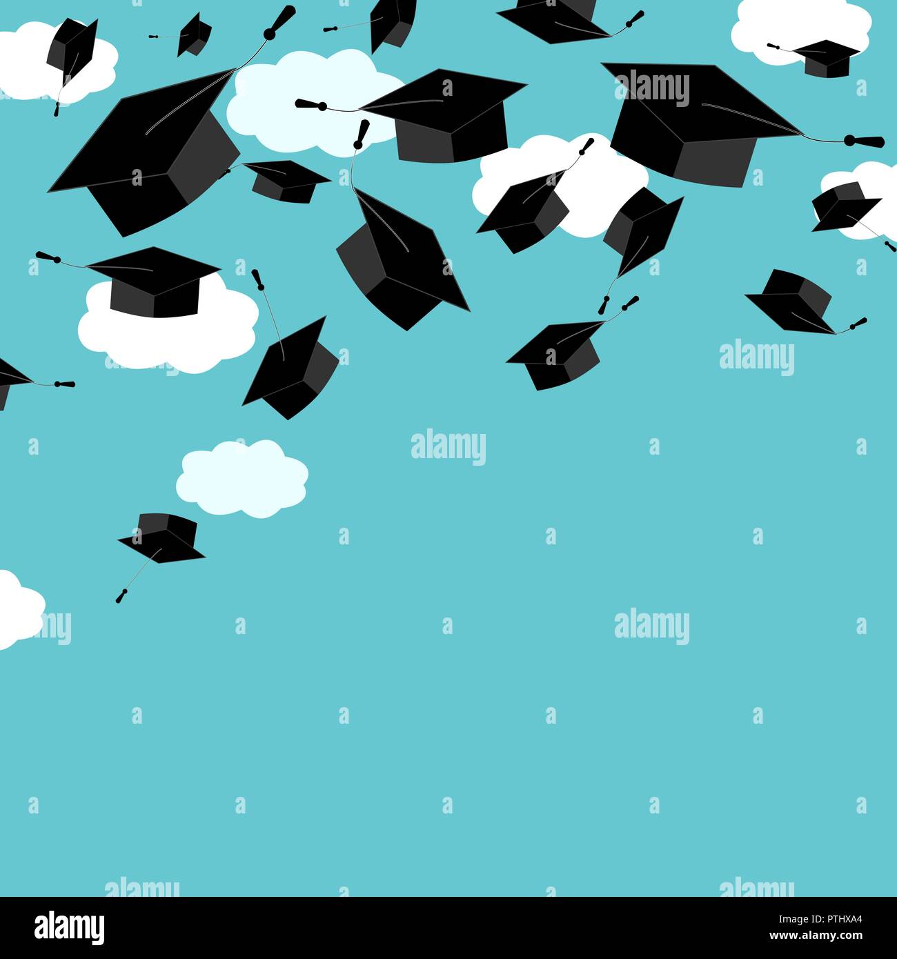 Graduation Border Blue