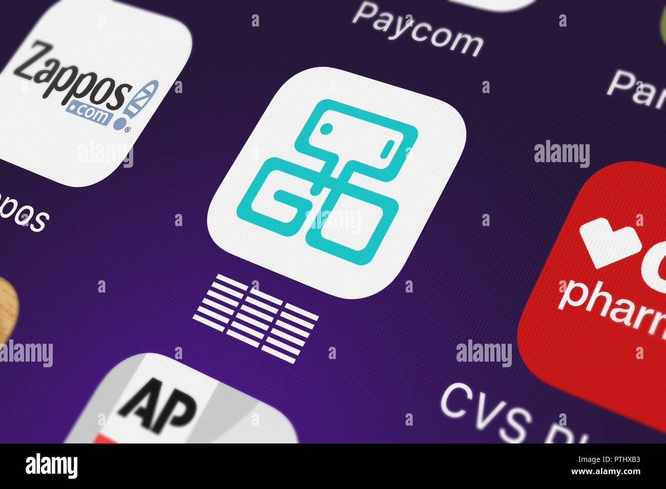 London, United Kingdom - October 09, 2018: Icon of the mobile app 遊品位 ...