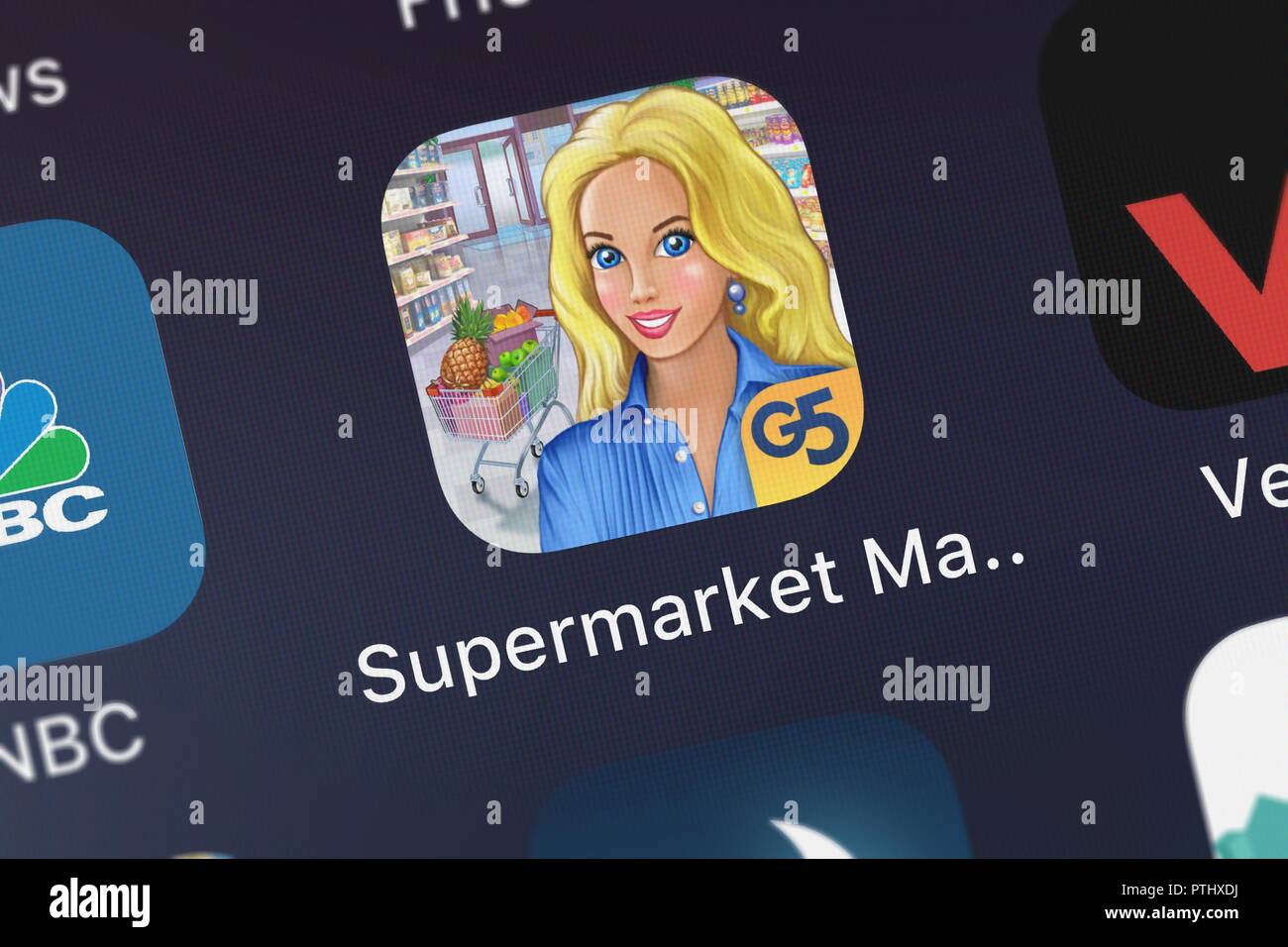 London, United Kingdom - October 09, 2018: Screenshot of G5 ...