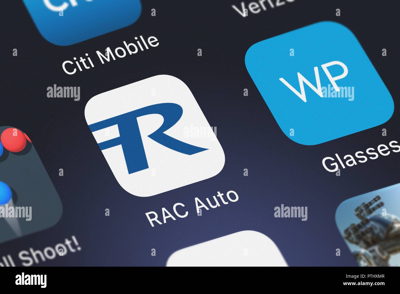 London, United Kingdom - October 09, 2018: Screenshot of BBT's mobile ...