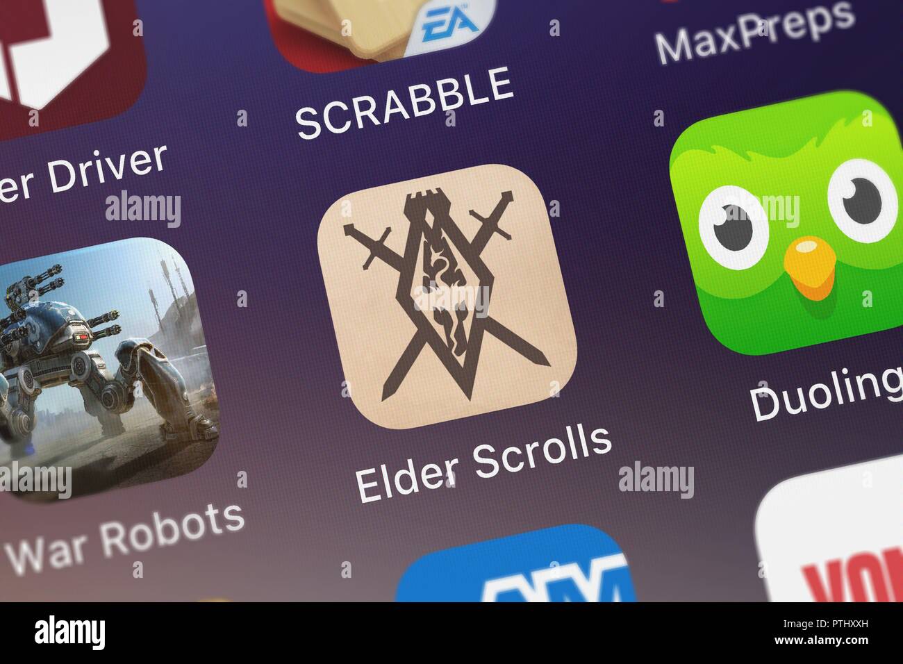 London, United Kingdom - October 09, 2018: The The Elder Scrolls ...