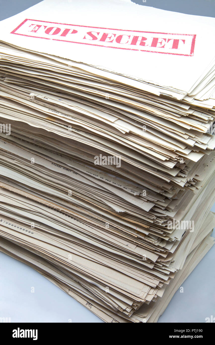 battery of secret documents of office Stock Photo - Alamy