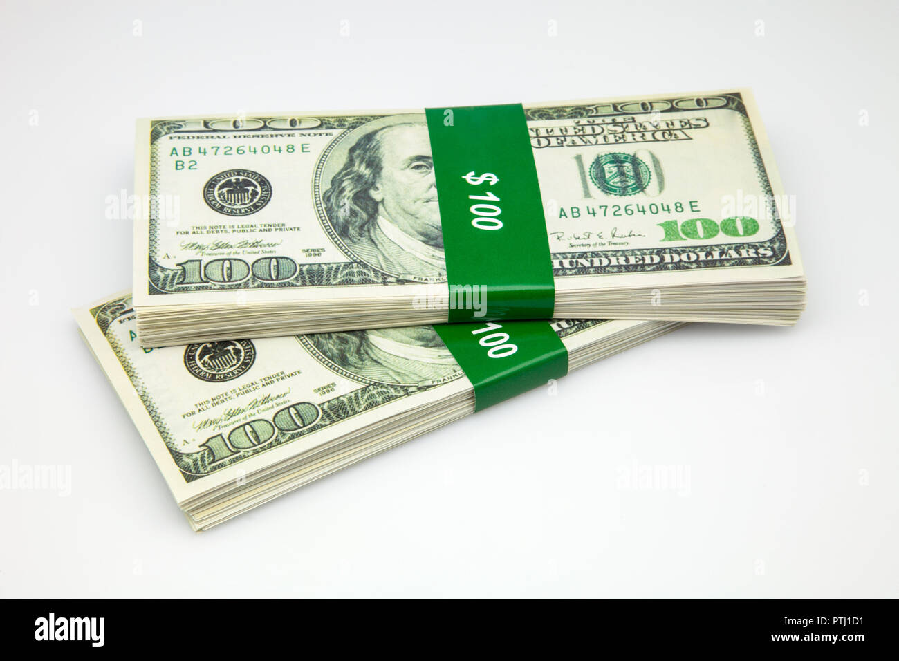 Two money bundles hi-res stock photography and images - Alamy