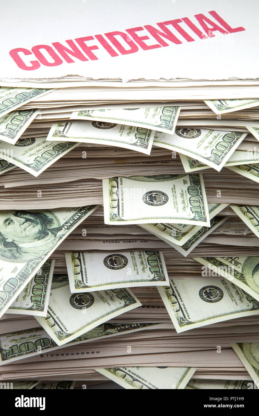 Office documents of dollar bills Stock Photo - Alamy