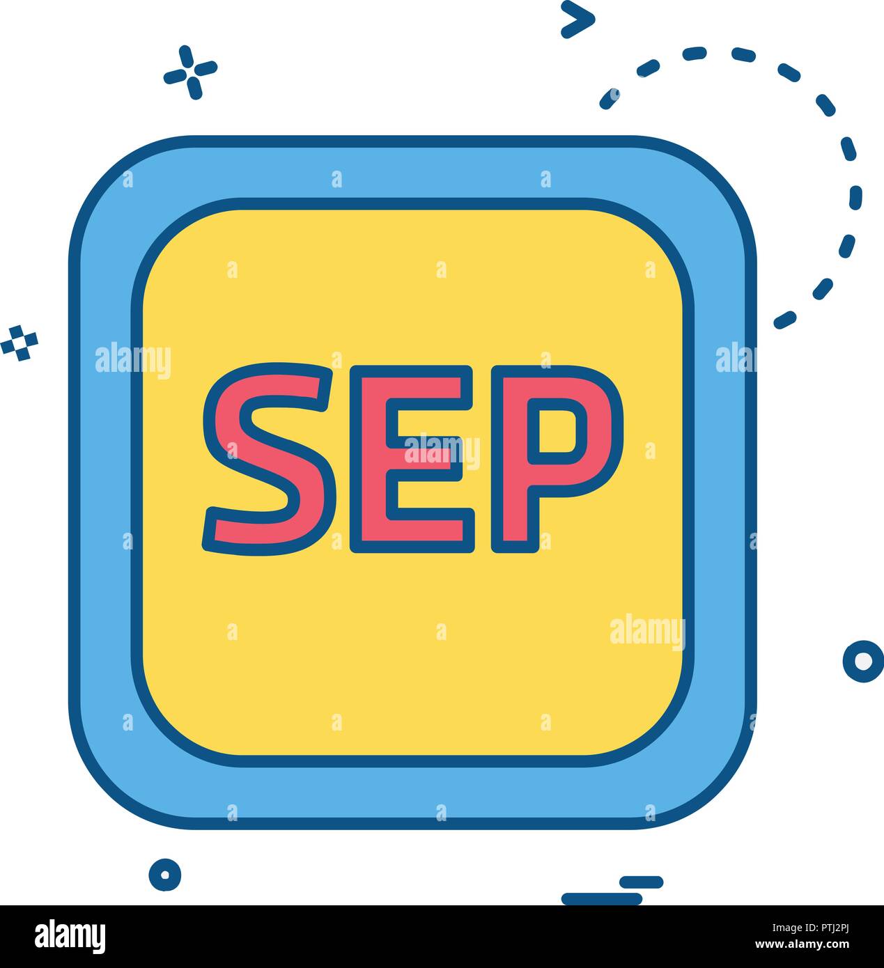 September Calender icon design vector Stock Vector Image & Art - Alamy