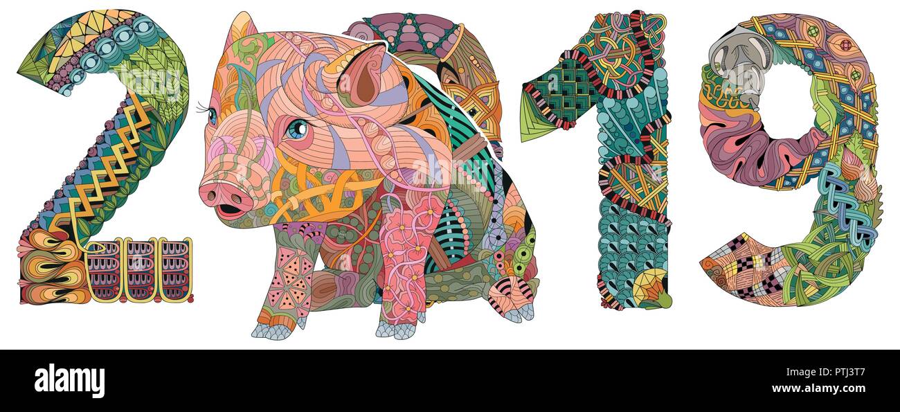 Number 2019 Stock Vector Images - Alamy