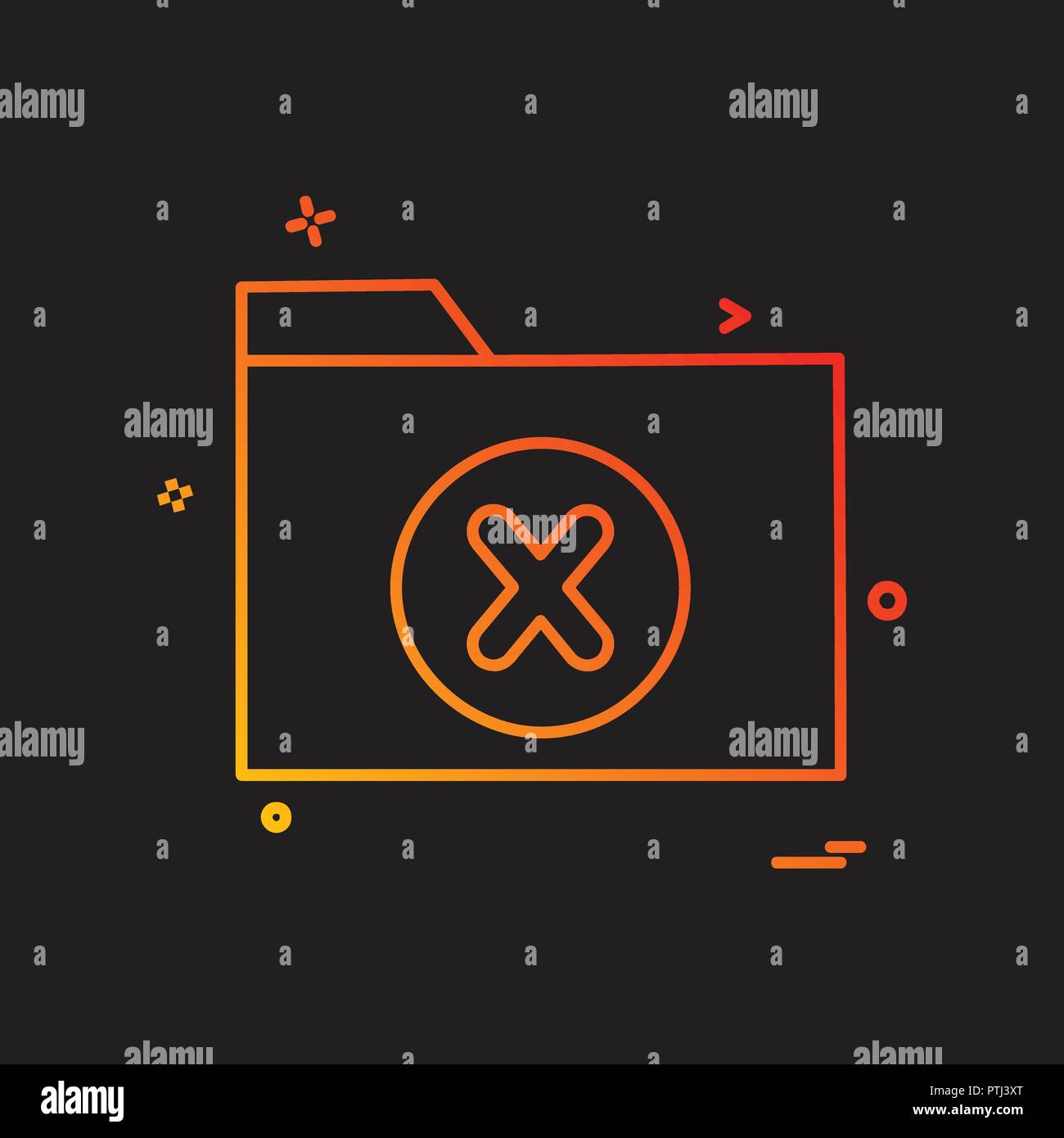 Folder icon design vector Stock Vector Image & Art - Alamy