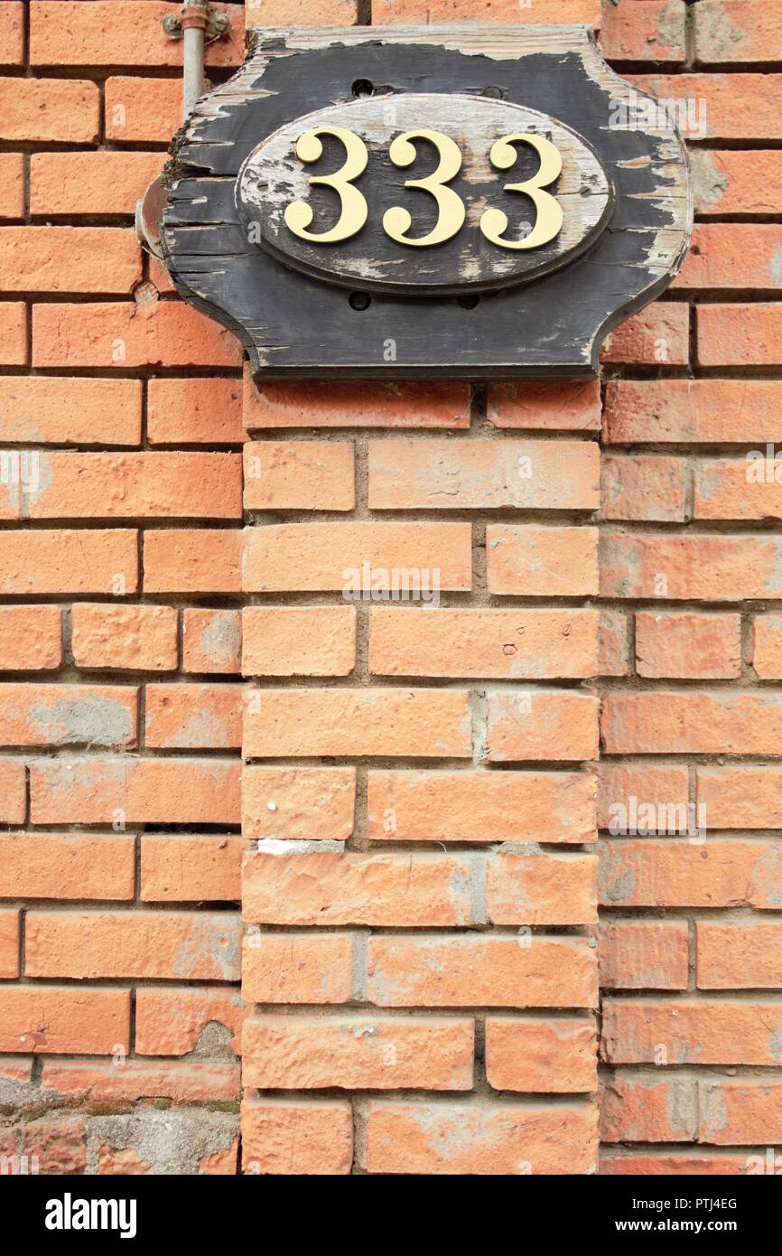 The number 333 symbolizes aid and encouragement Stock Photo - Alamy