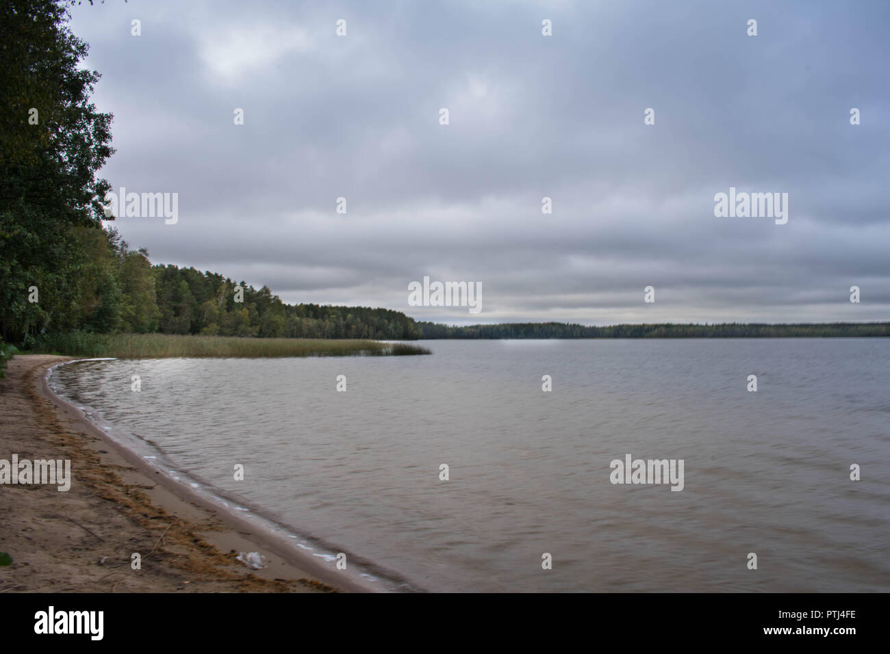 Early morning at Lake Visaginas, Lithuania Stock Photo - Alamy