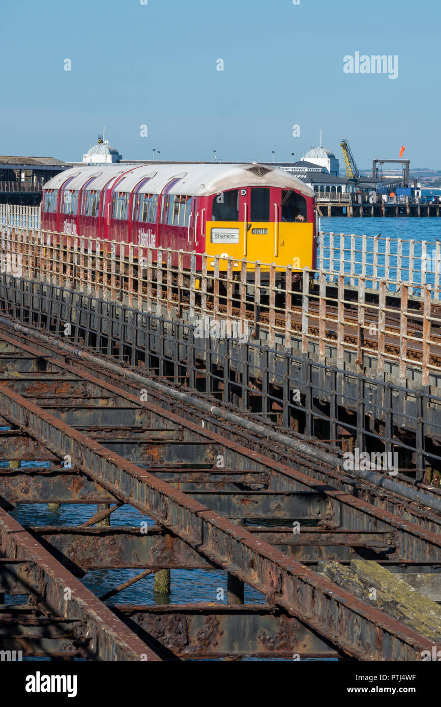 isle of wight railway island line train operated by the southewestern ...