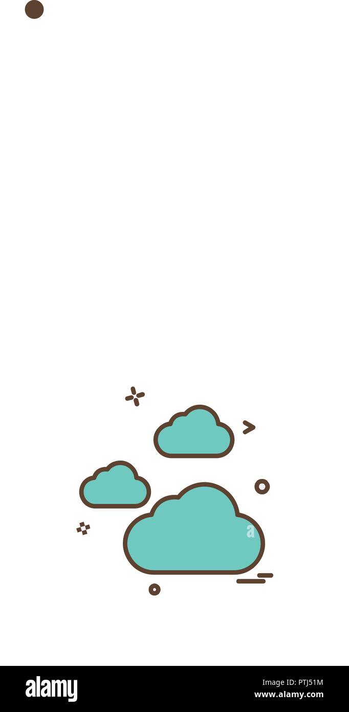 Cloudy weather icon design vector Stock Vector Image & Art - Alamy