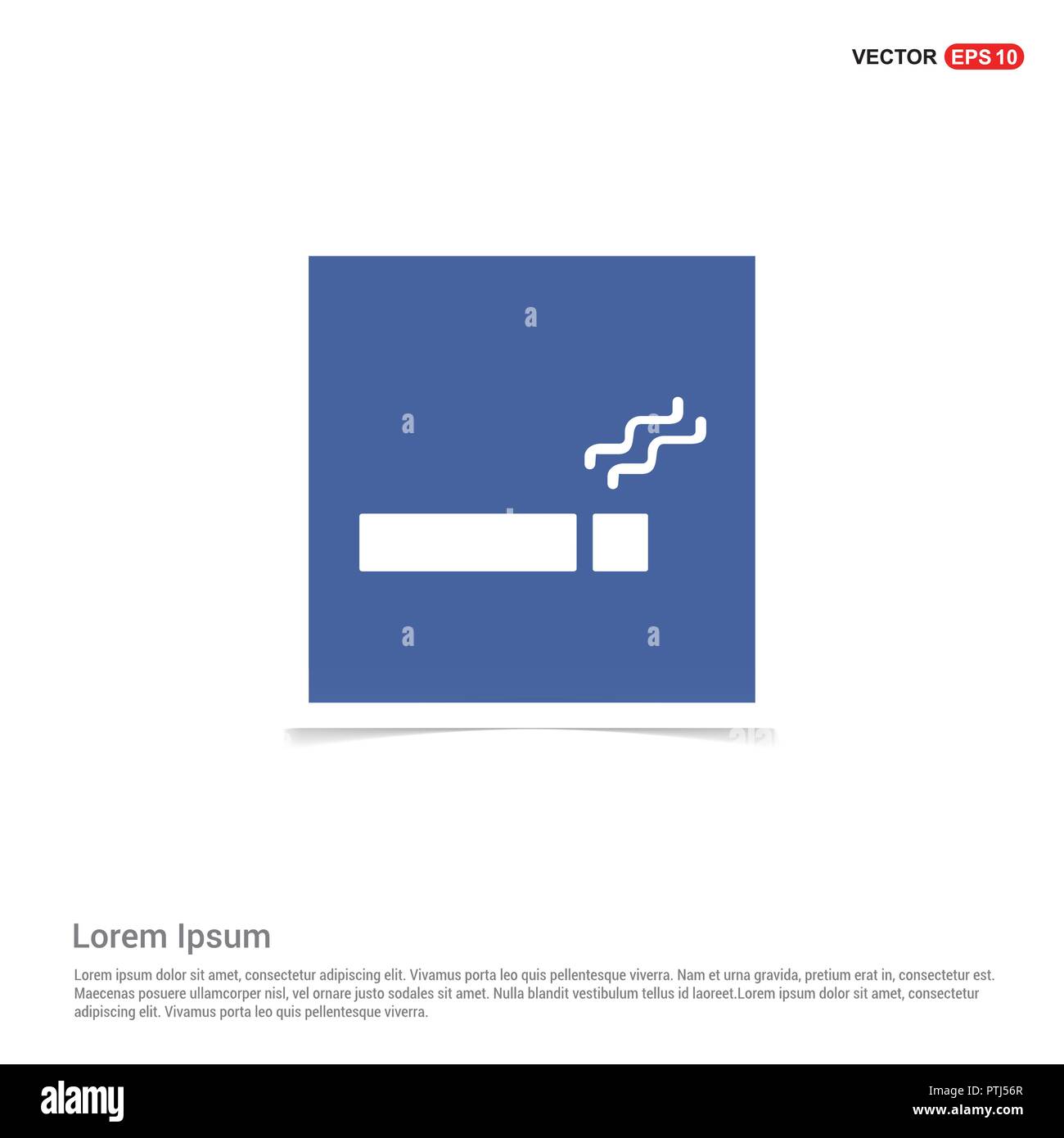 No smoking sign blue Stock Vector Images - Alamy