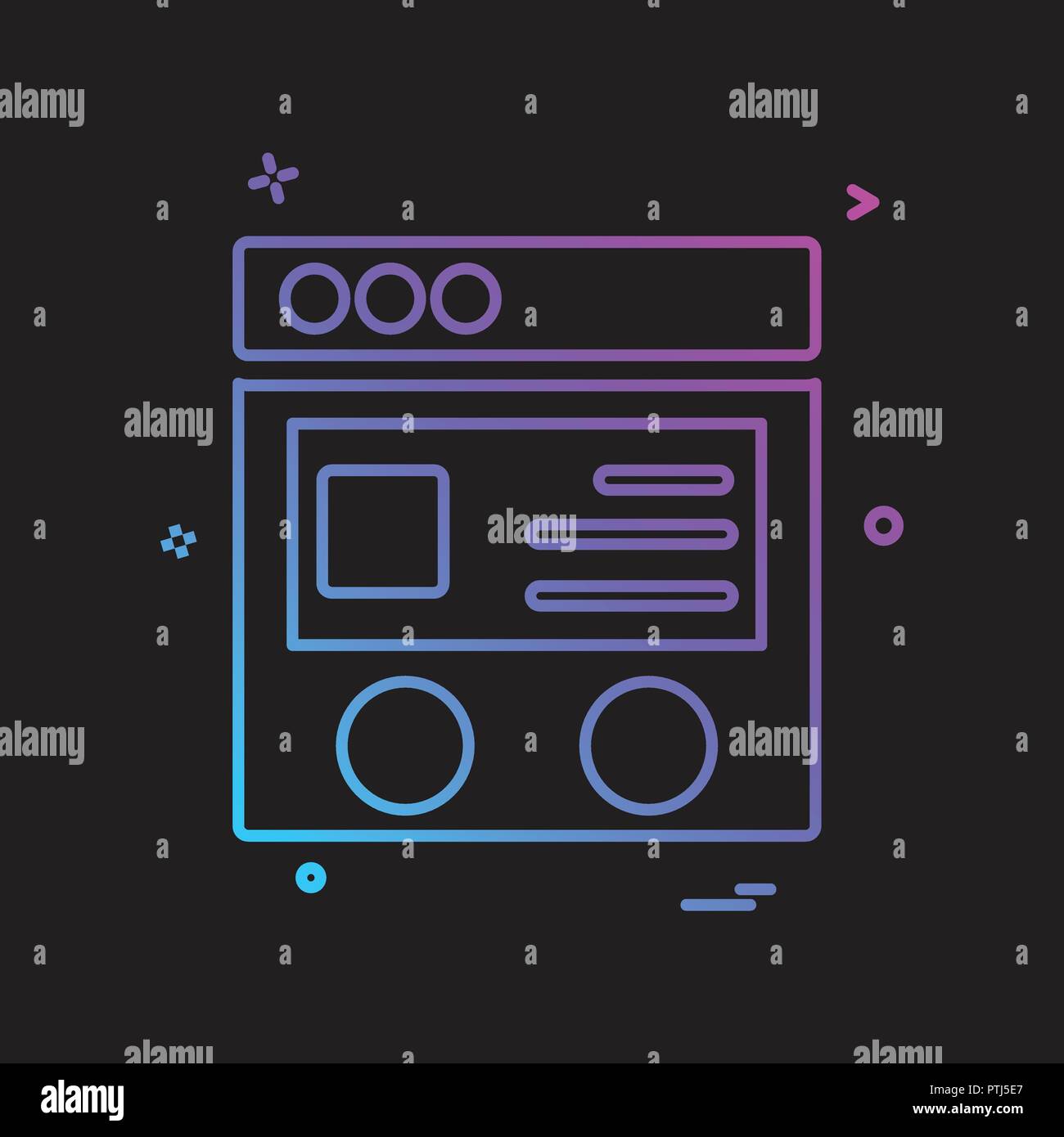 Web layouts icon design vector Stock Vector Image & Art - Alamy