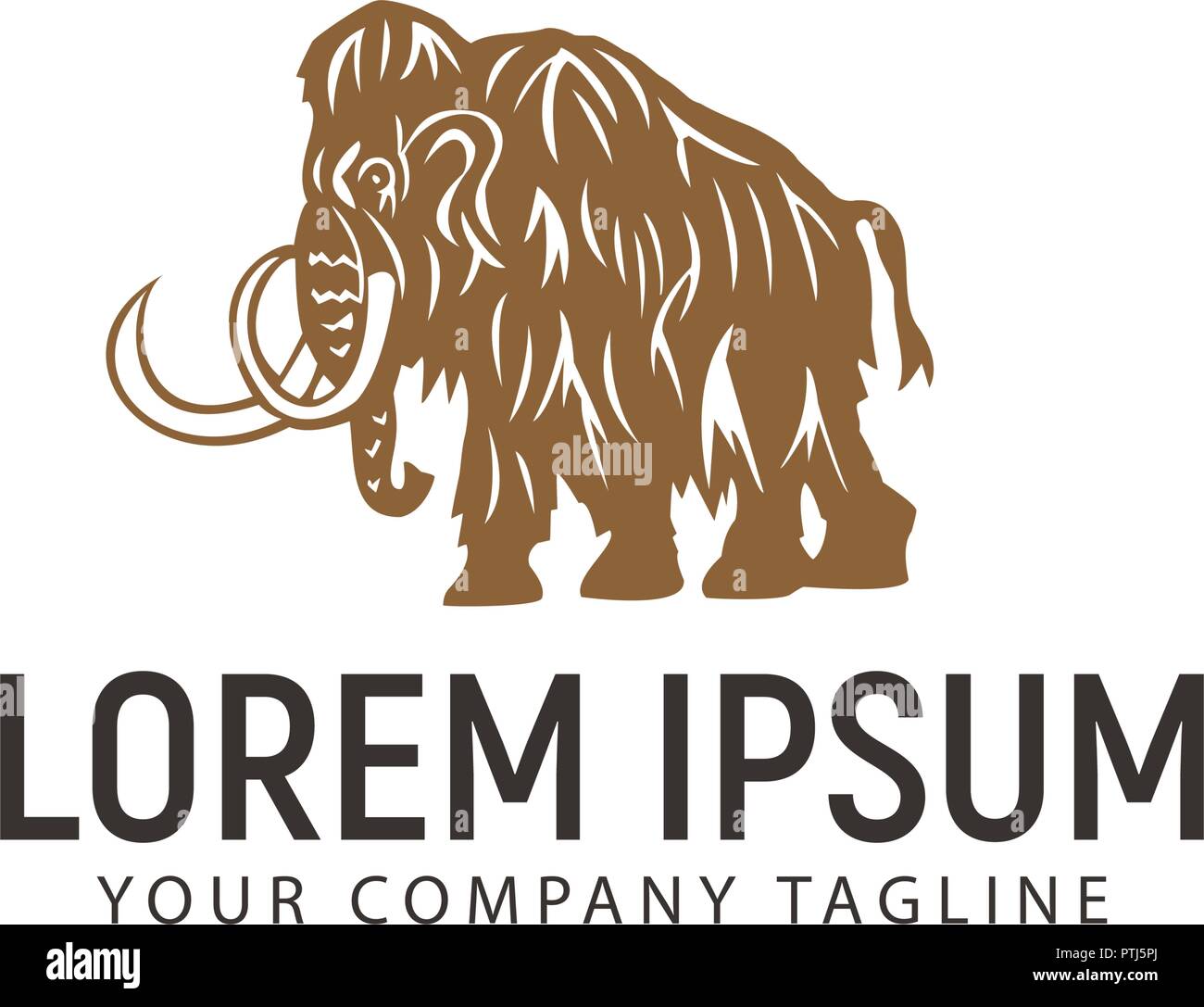mammoth logo design concept template Stock Vector Image & Art - Alamy