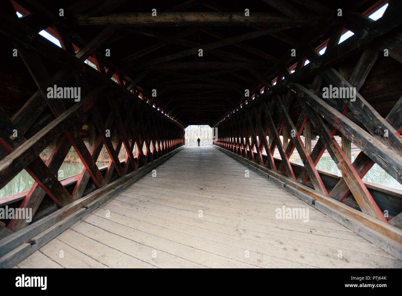 Sachs Covered Bridge in Gettysburg, Pennsylvania on a Moody Day Stock ...
