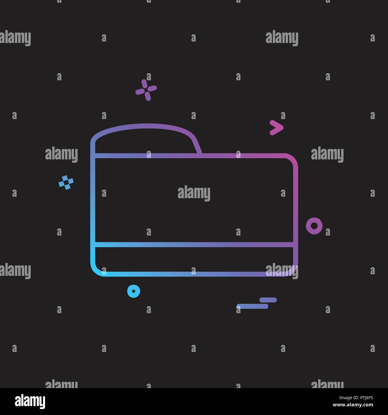 Folder icon design vector Stock Vector Image & Art - Alamy