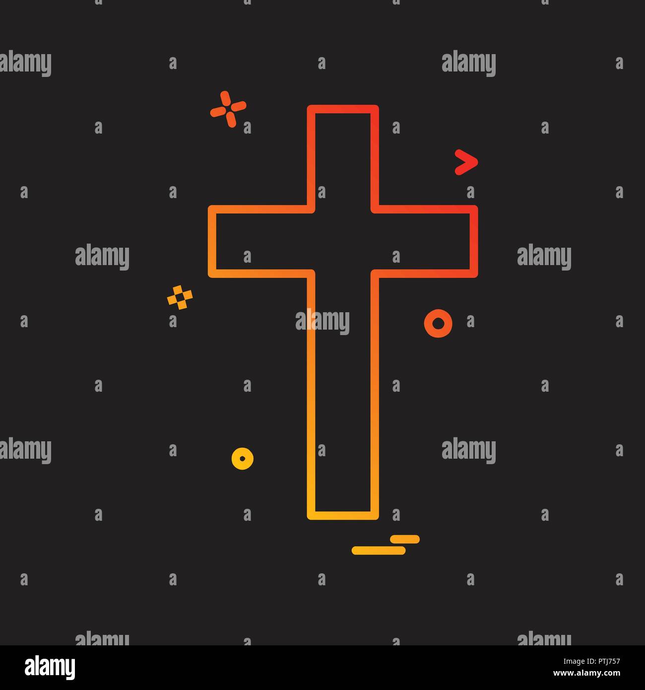 Cross icon design vector Stock Vector Image & Art - Alamy