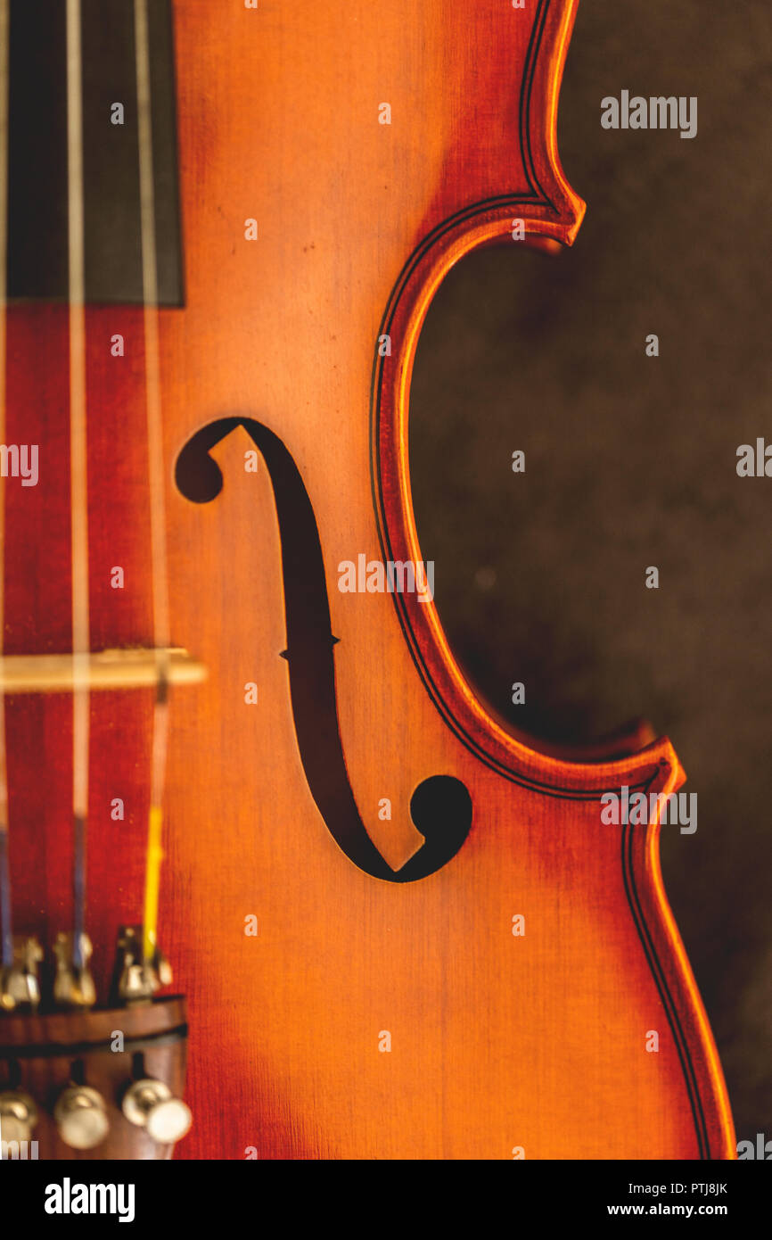 A close up on a violin Stock Photo - Alamy