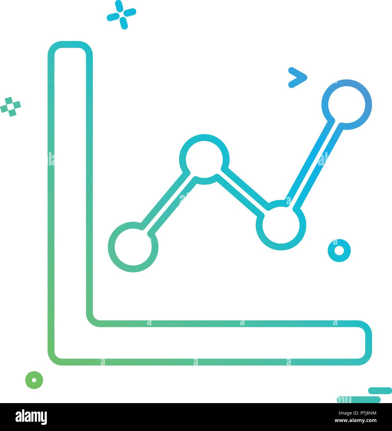 Graph icon design vctor Stock Vector Image & Art - Alamy