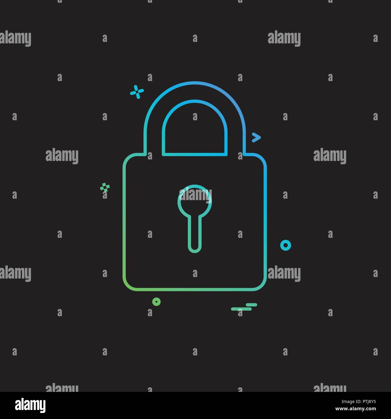 keyhole lock safe icon vector design Stock Vector Image & Art - Alamy