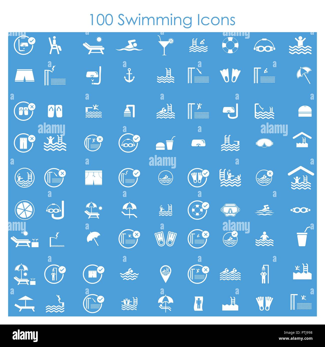Swimming pools icons set vector Stock Vector Image & Art - Alamy