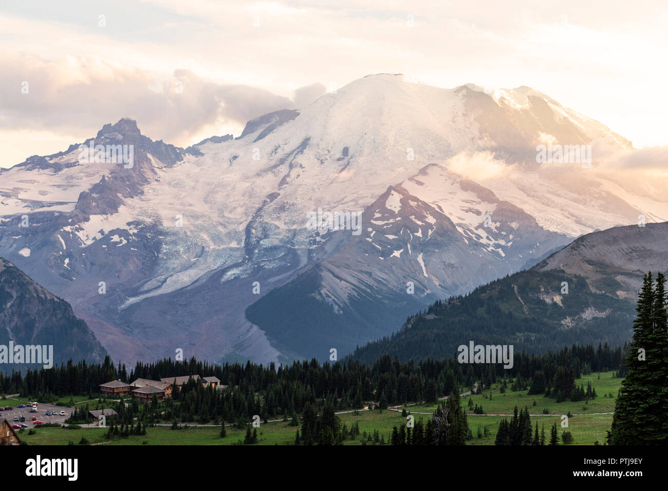 Mount rainier road hi-res stock photography and images - Alamy