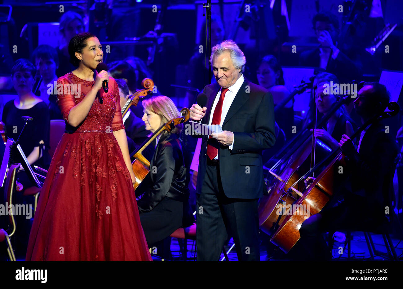 Classic FM Presenters Margherita Taylor and John Suchet on stage at ...