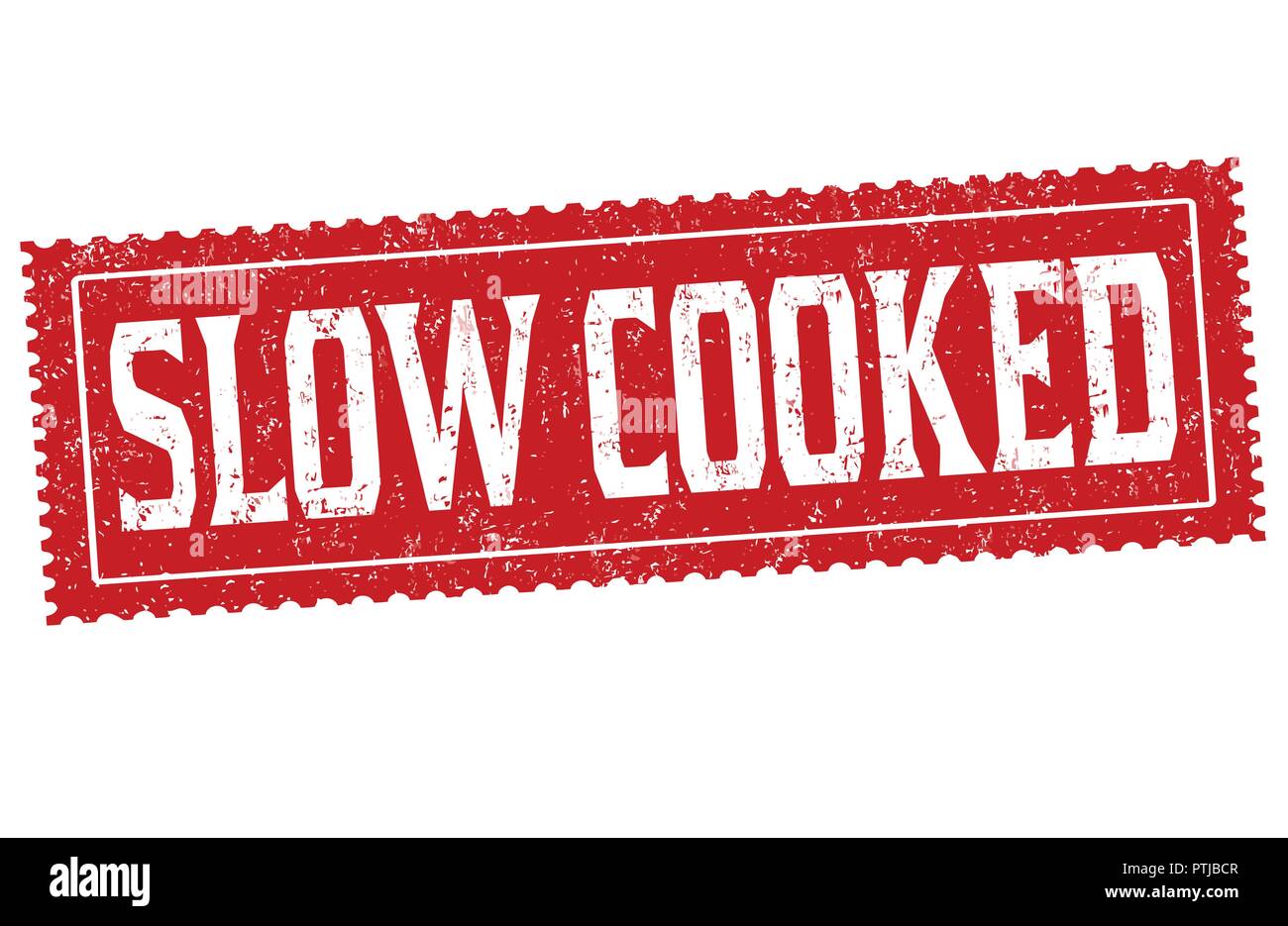Slow cooked sign or stamp on white background, vector illustration ...